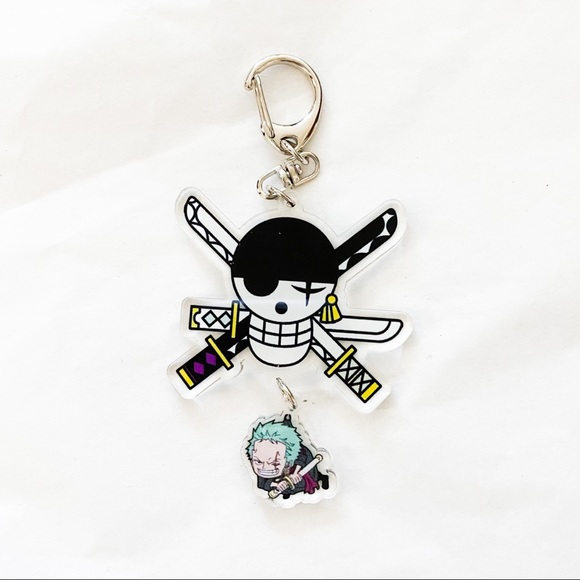 Accessories | Anime One Piece Acrylic Roronoa Zoro Keychain | Poshmark